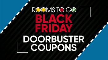 Rooms to Go TV Spot Black Friday Doorbuster Coupons 55 Months Interest Free 24 Hours Only iSpot.tv