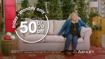 Ashley HomeStore Black Friday Sale TV Spot Holidays Maggie Sofa BOGO 50 Off iSpot.tv