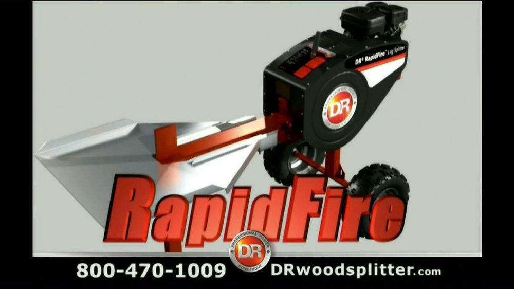 DR Power Equipment RapidFire Log Splitter TV Spot - iSpot.tv