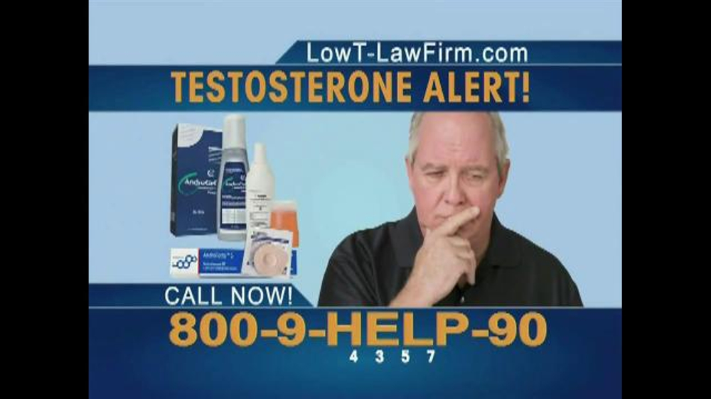 Low Testosterone Law Firm TV Spot - iSpot.tv