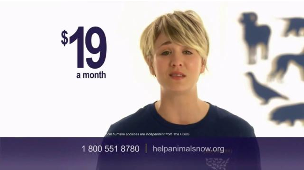 Humane Society TV Commercial, 'Ending Animal Cruelty' Featuring Kaley ...