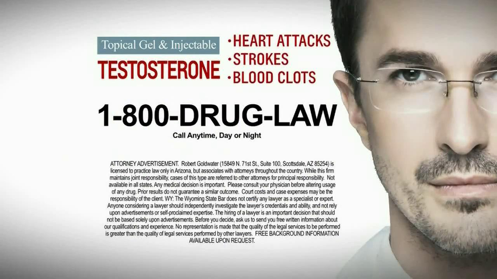 Goldwater Law Firm TV Commercial, 'Prescription Testosterone' - iSpot.tv