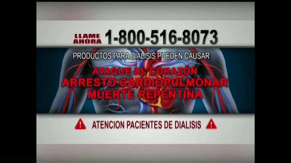 James C. Ferrell TV Commercial, 'Pacientes de Dialisis' - iSpot.tv