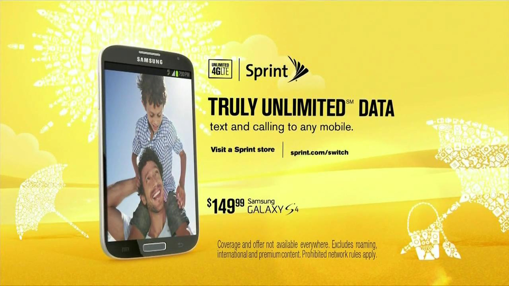 Sprint Truly Unlimited Data TV Commercial, '$100 Off Phone: Father's Day' - iSpot.tv