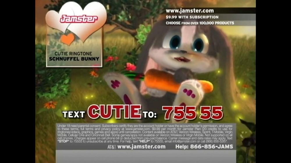Jamster TV Commercial, 'Bunny Ringtone' - iSpot.tv