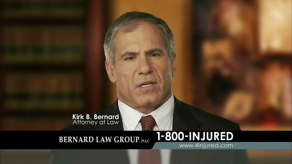 Bernard Law Group TV Commercial 'Injury' - iSpot.tv