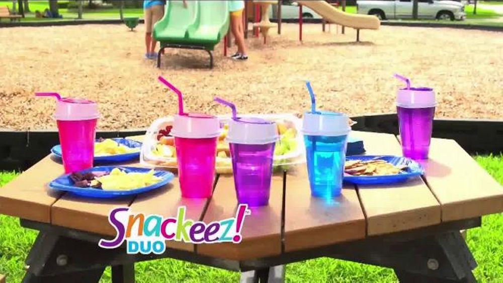 Snackeez Duo TV Commercial, 'Drink and Snack' - iSpot.tv