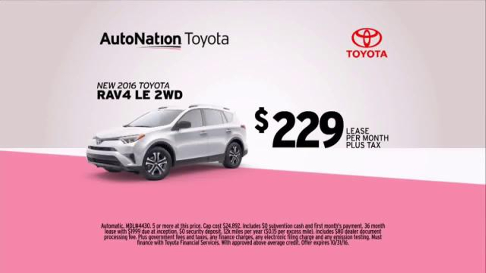 AutoNation Toyota TV Commercial, 'Drive Pink: 2016 Toyota RAV4' - iSpot.tv