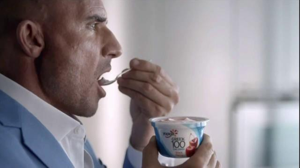 Yoplait Greek 100 TV Commercial, 'Satiety' Featuring Dominic Purcell ...