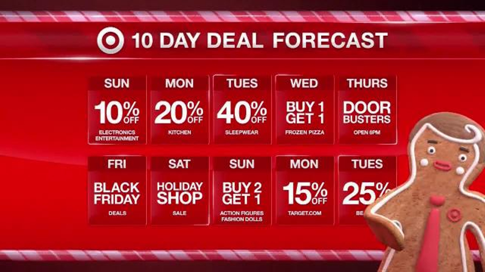 Target TV Commercial, '10 Day Deal Forecast: Lights, Cameras, Coffee ...