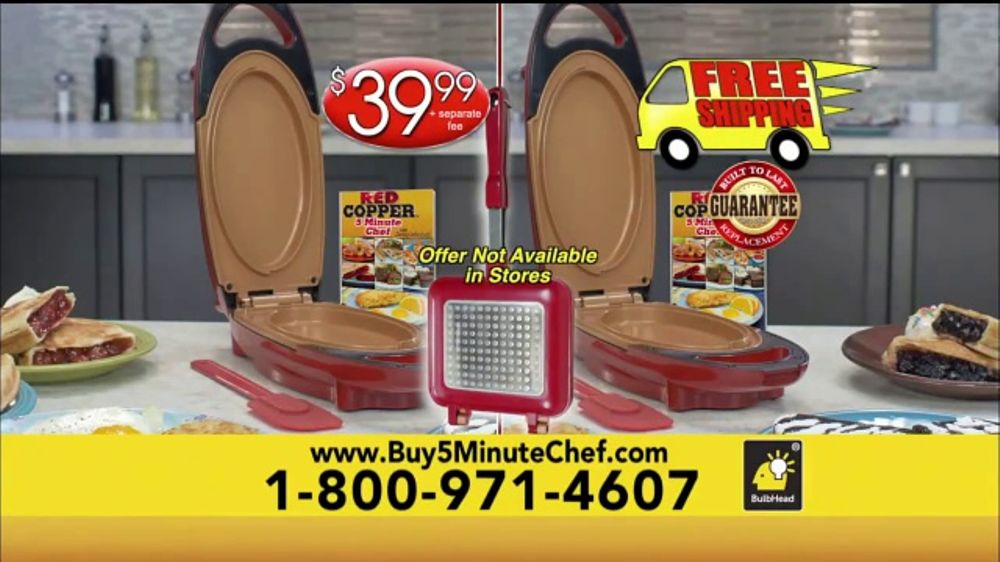 Red Copper 5 Minute Chef TV Commercial, 'Kitchen Wonder' Featuring ...