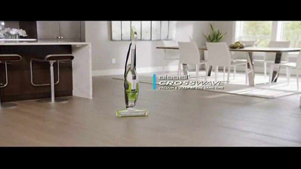 Bissell CrossWave TV Commercial, 'Vacuums and Washes Simultaneously ...